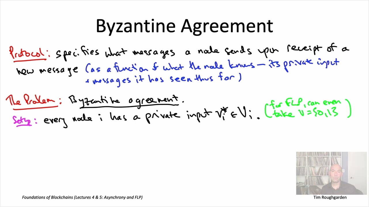 Foundations of Blockchains (Lecture 4.3: Byzantine Agreement) - YouTube