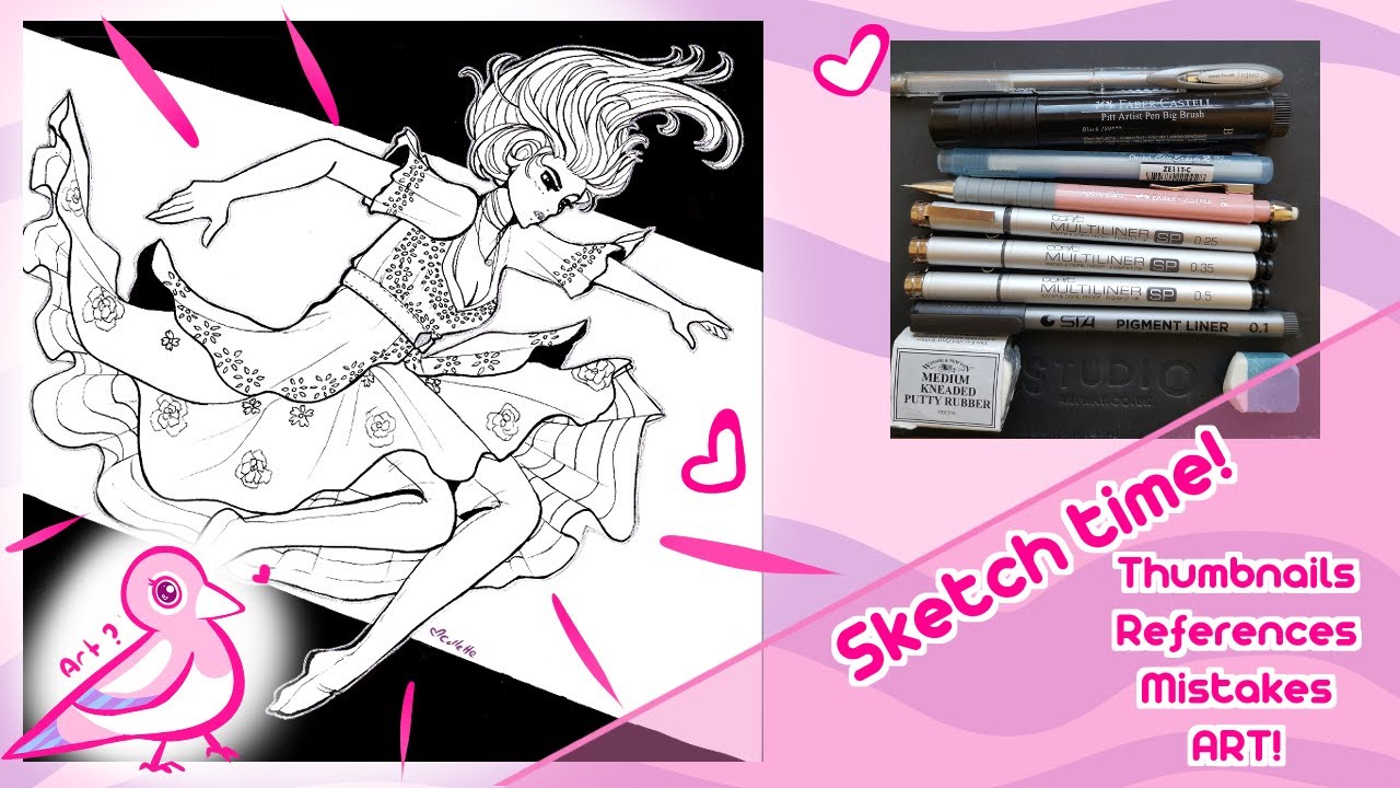 Sketch time! Thumbnails | References | Mistakes | Art! - YouTube