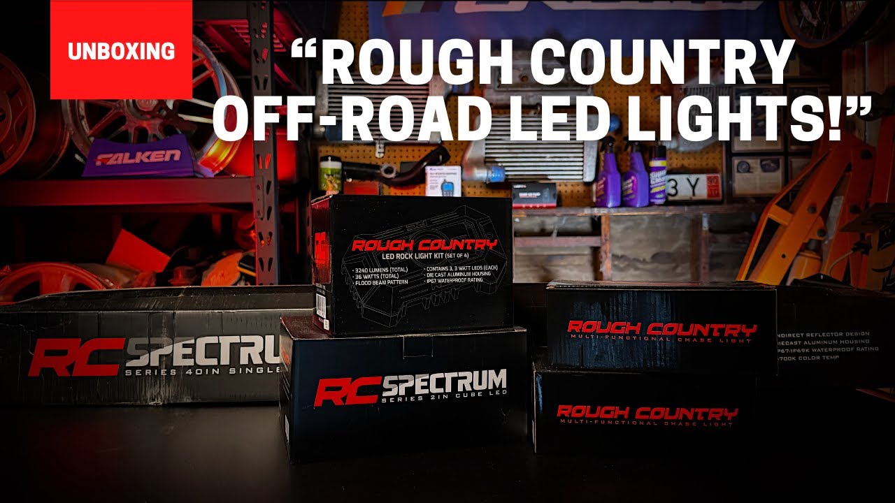 Unboxing: "Rough Country Off-Road 40" Light Bar, Chase Lights, 2" Inch ...