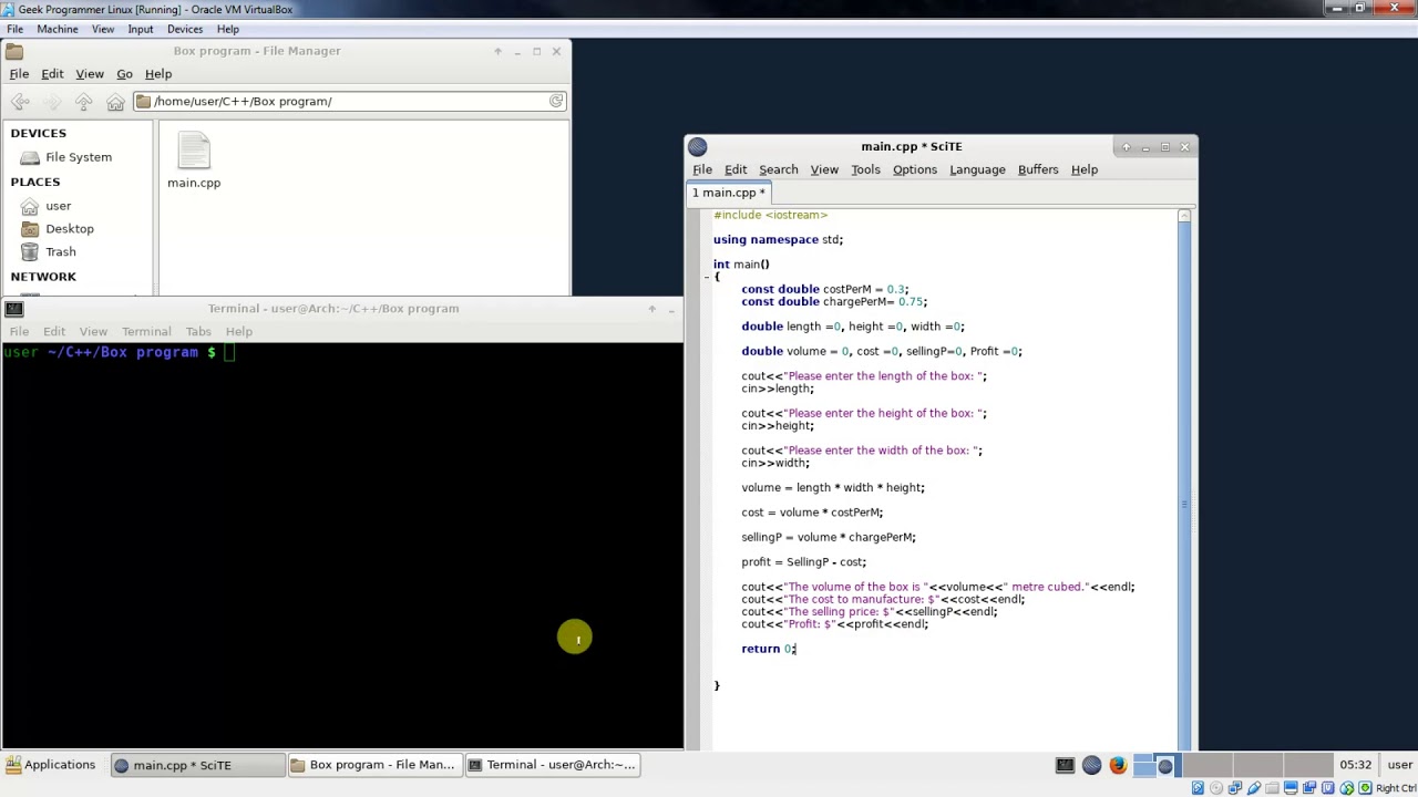 C++ user input | cin | Mathematical expressions | multiple assignment ...