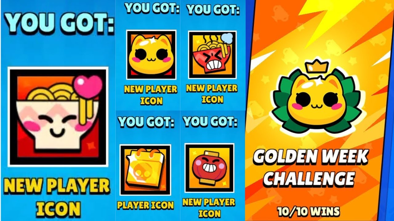 Golden Week Challenge Rewards, Bling and Player Icons - Brawl Stars ...