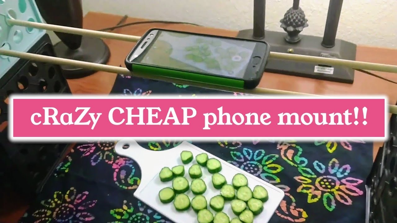 CRAZY, CHEAP, EASY overhead phone mount - YouTube