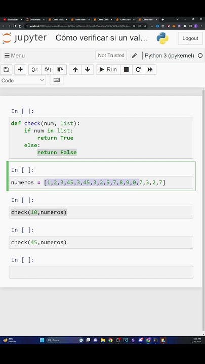 ¿Cómo verificar si un valor específico está en una lista de Python? - YouTube