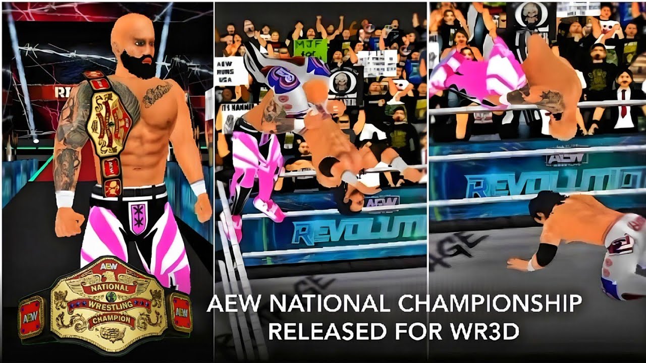 WR3D 2K25 | AEW NATIONAL CHAMPIONSHIP RELEASED FOR WR3D | WR3D ...