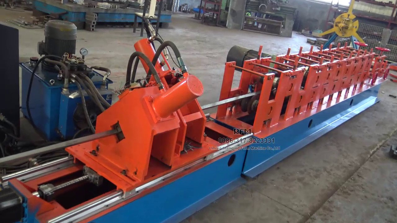 Sharp fence roll forming machine - YouTube