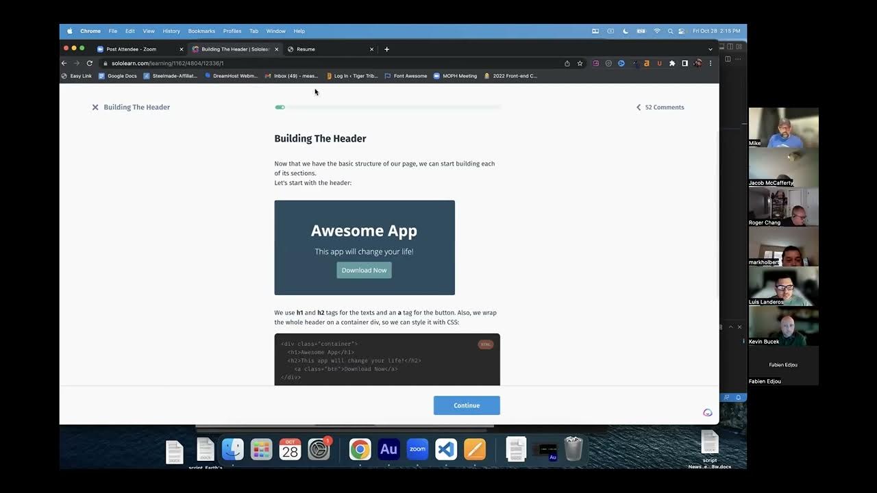 Sololearn Responsive Web Design 1-11 MOPH - YouTube