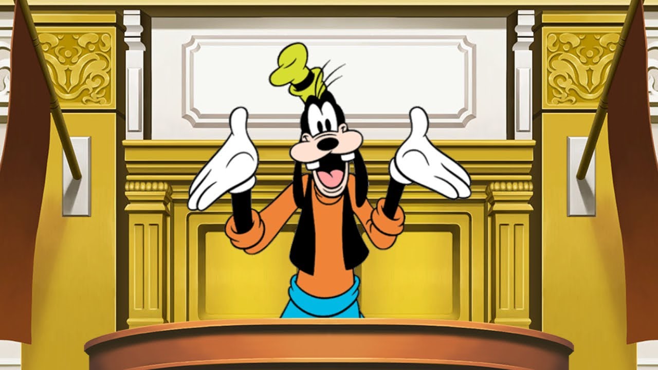 Goofy's Murder Trial but in Ace Attorney - YouTube
