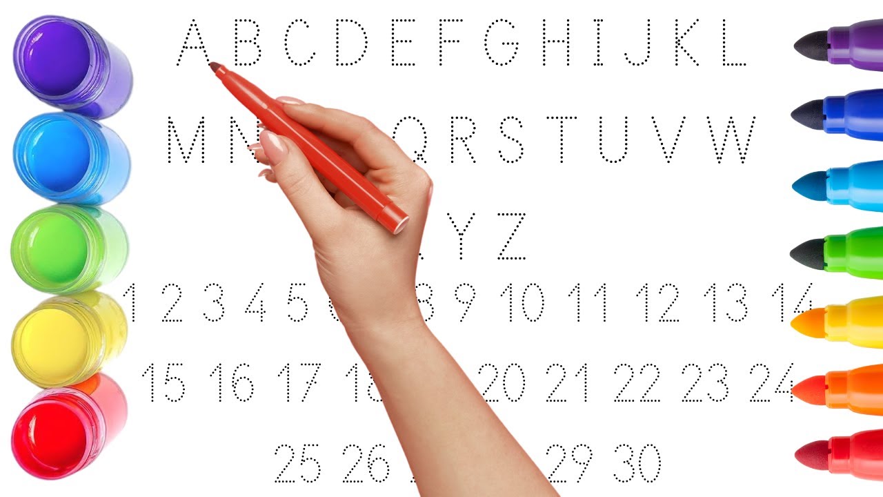 Fun and Educational ABC & 123 Dotted Tracing for Kids,Preschool ...