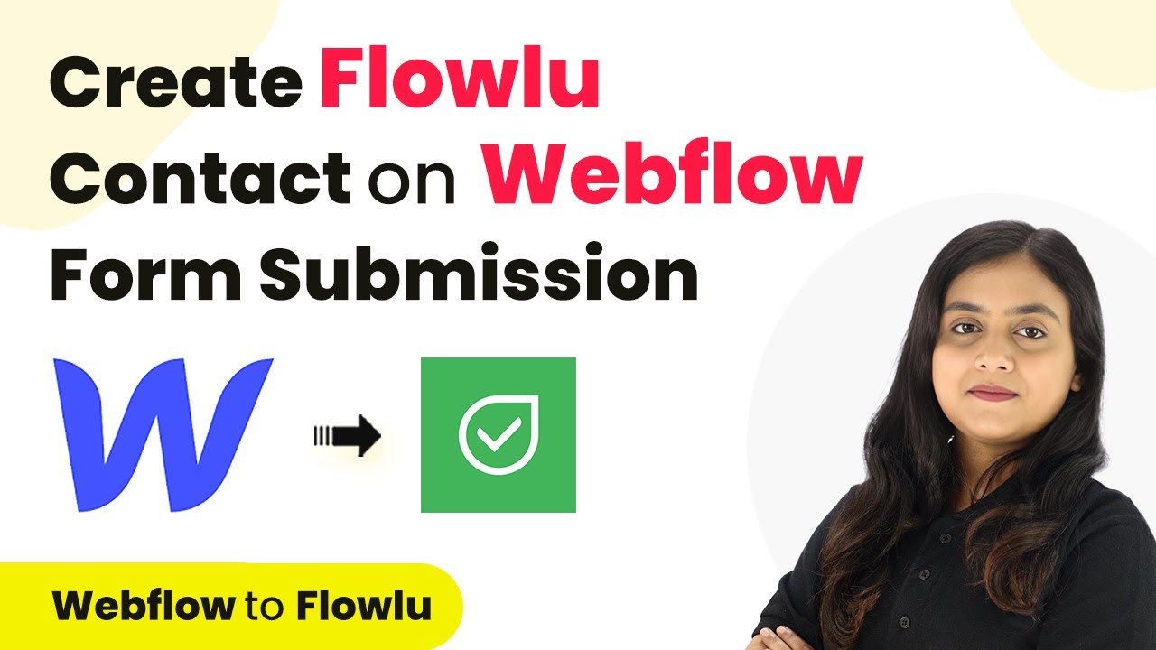 How to Create Flowlu Contact on Webflow Form Submission | Webflow to Flowlu - YouTube
