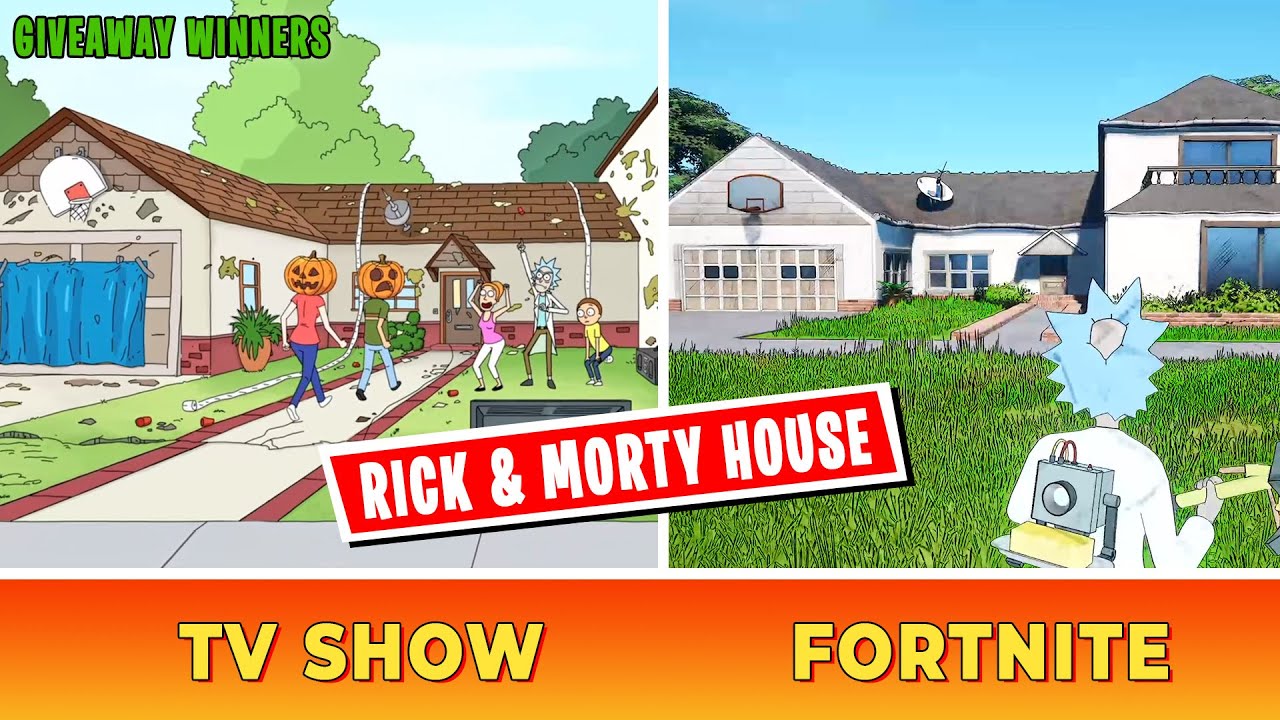 Comparing the Smith House in Rick & Morty to the Fortnite Creative ...