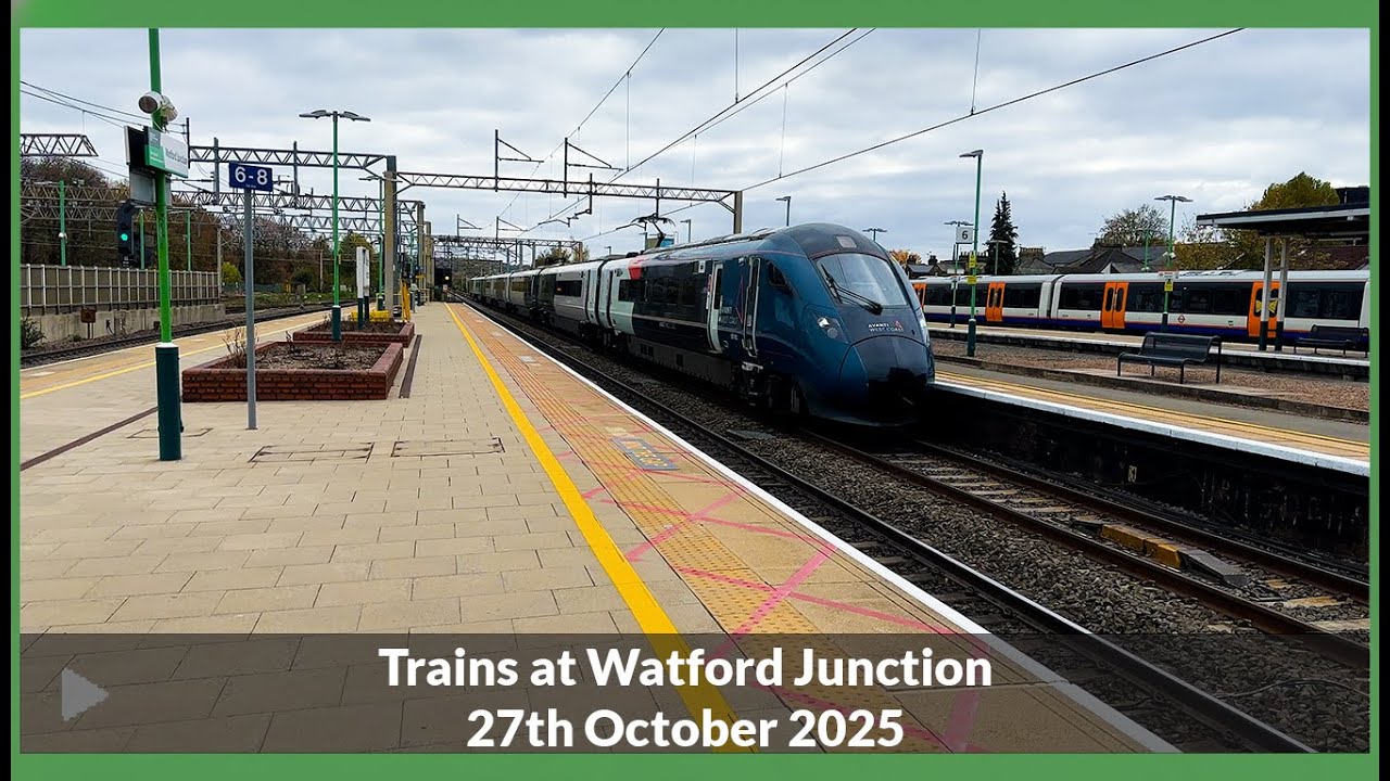 Trains at Watford Junction | Mainline, Overground & Freight in 4K (27 ...