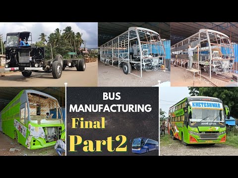 NEW AC SLEEEPER BUS BODY MANUFACTURING PROCESS PART2| स्लीपर बस निर्माण ...