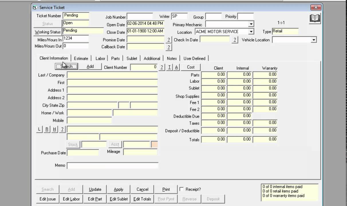 Creating a Service Ticket - YouTube