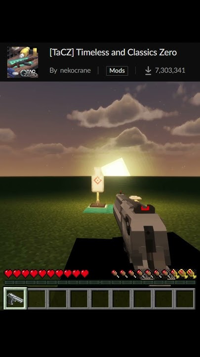 BEST MINECRAFT GUN MOD - TaCZ Timeless and Classics Zero #subscribe #minecraft#tacz #mods - YouTube