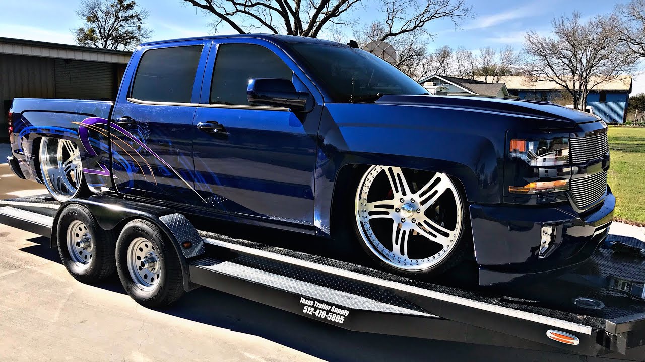 BAGGED SILVERADO AND FINISHING UP THE HUNTING TRUCK GMC - YouTube