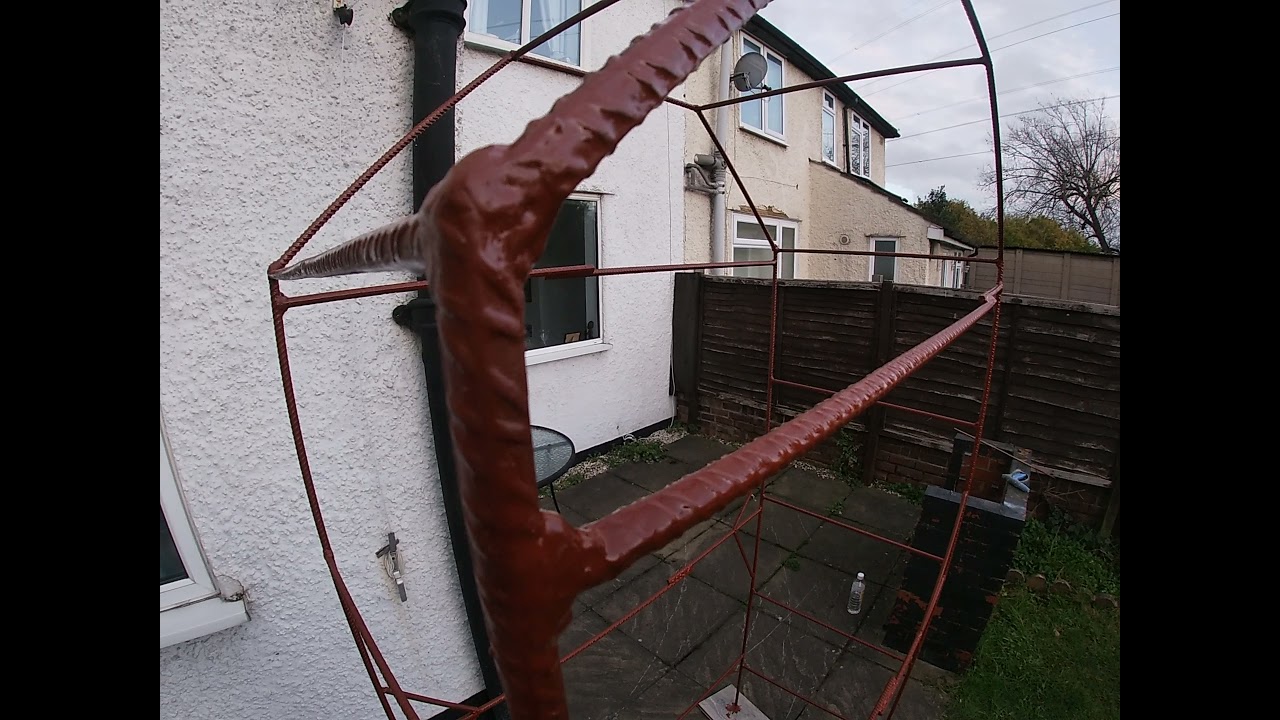 Rebar arch for rose 🌹Part 11 finished painting - YouTube