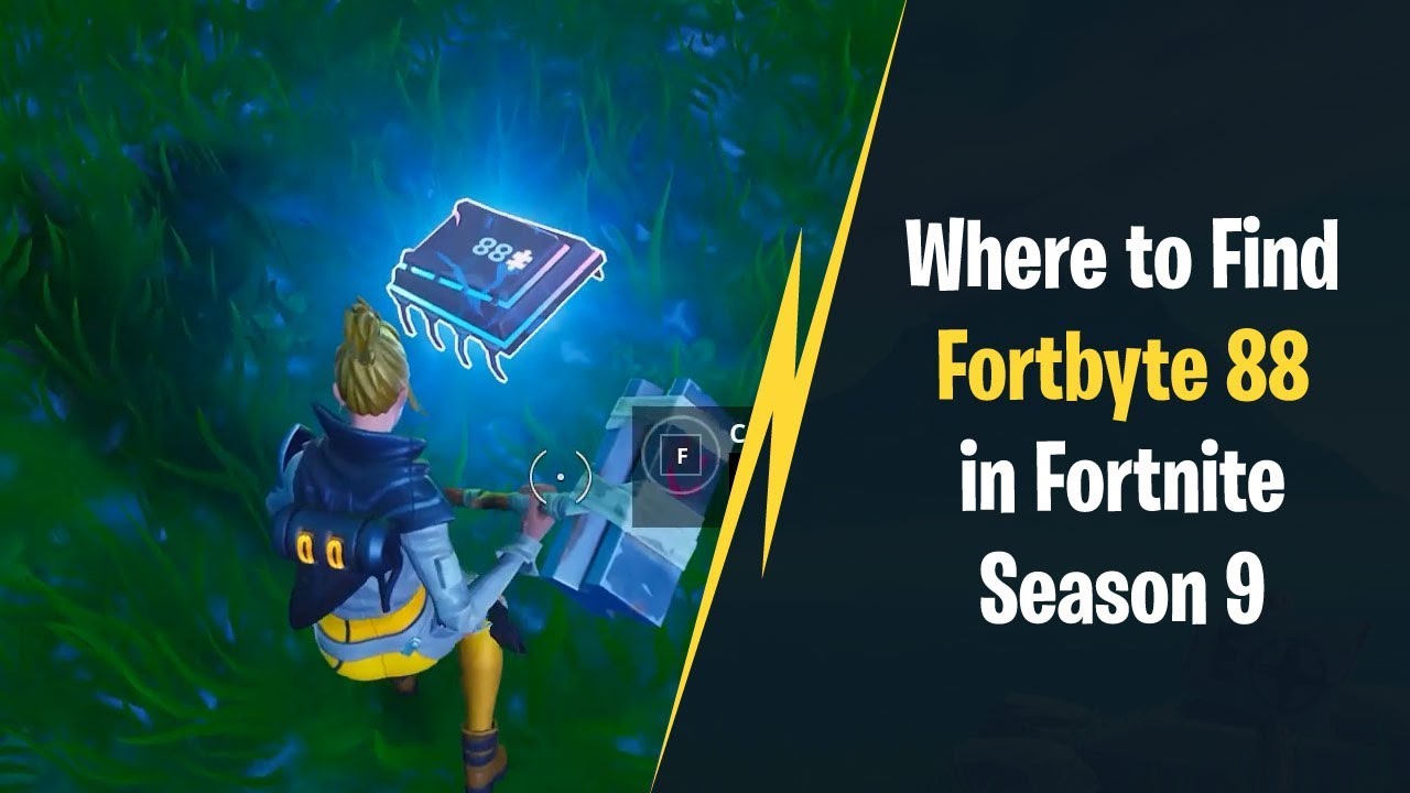 Where to Find Fortbyte 88 in Fortnite Season 9 - YouTube