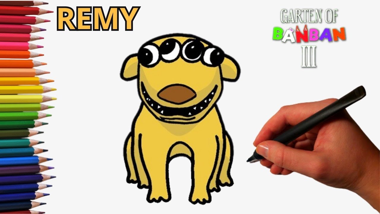 How to Draw REMY from Garten of Banban 3 | Cute drawings - YouTube