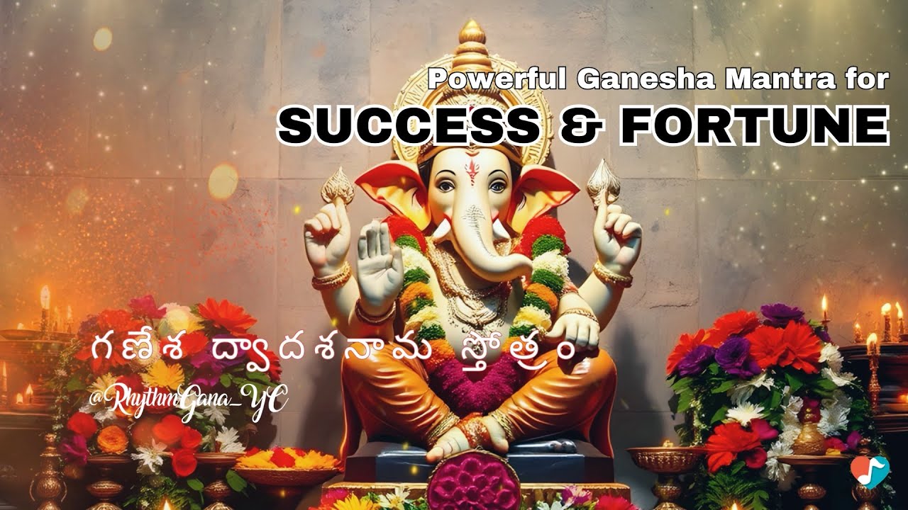 Ganesha Dwaadasa Nama Stotram_12 Names of Lord Ganesha for Blessings ...