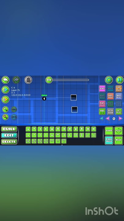 How to use the geometry dash move trigger #geometrydash - YouTube