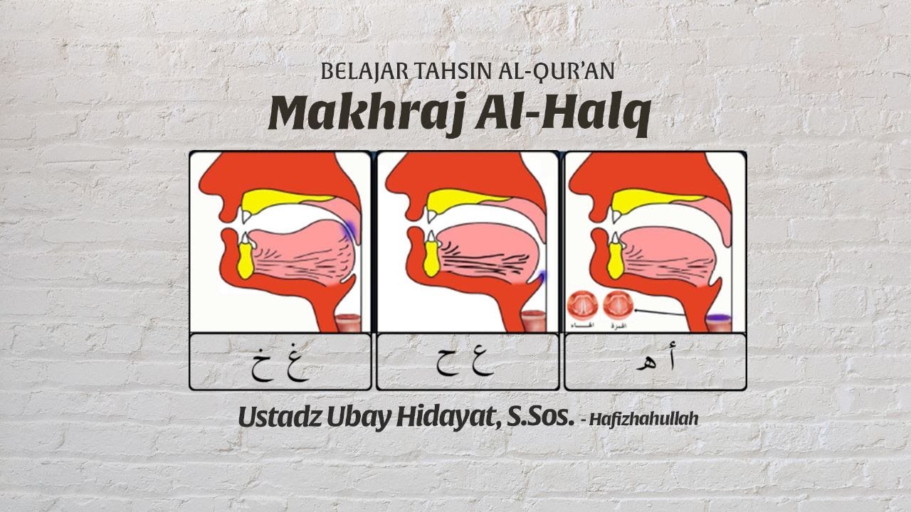 Belajar Tahsin Al-Qur'an "MAKHRAJ AL-HALQ" bersama Ustadz Ubay Hidayat ...