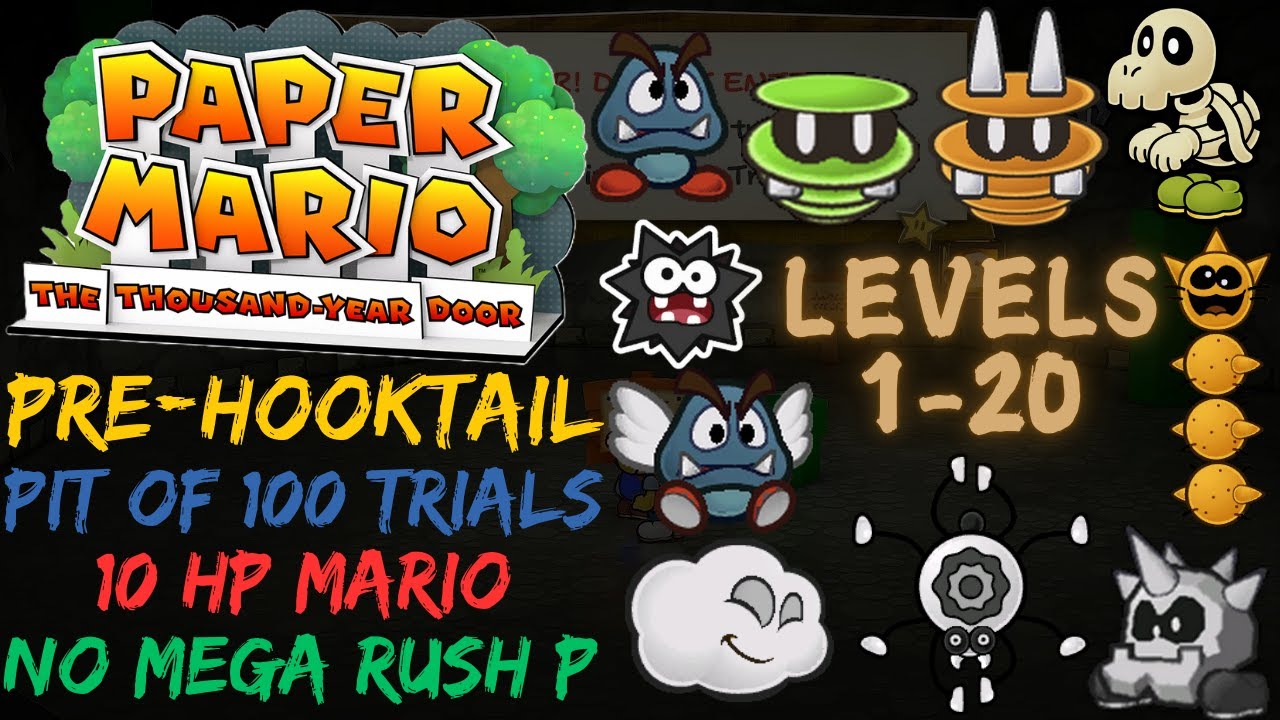 Paper Mario: TTYD Switch - Pre-Hooktail Pit - 10 HP - No Mega Rush P ...
