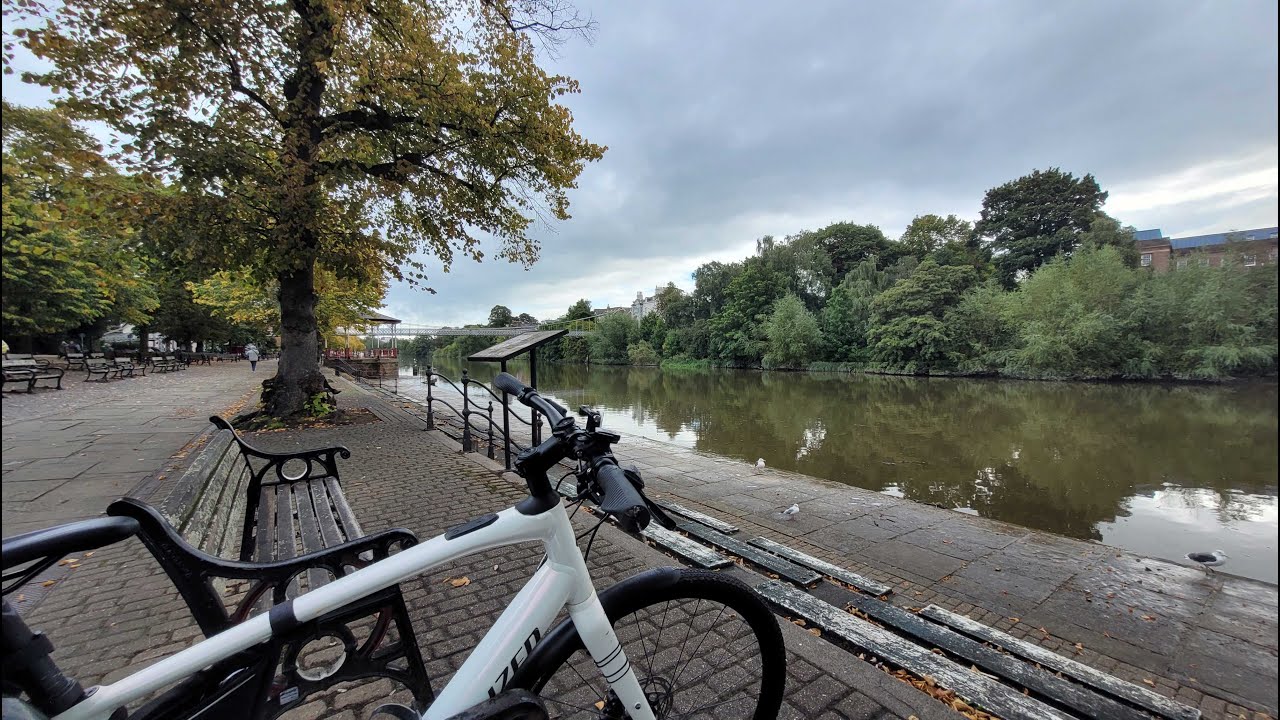 Chester to Neston along the River Dee Cycle Route - Filmed using GoPro ...