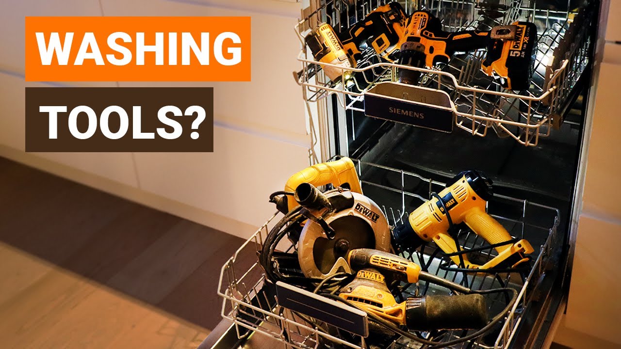 Cleaning DeWalt Tools - In a DISHWASHER?! - YouTube
