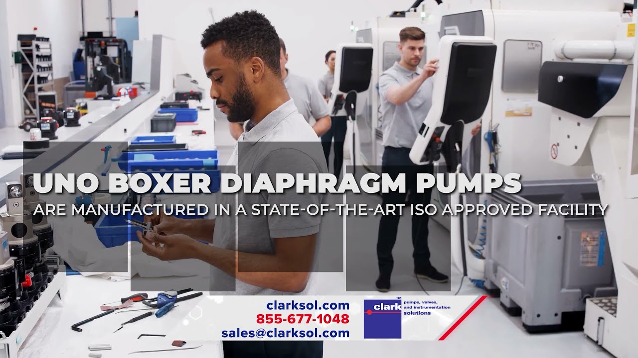 Uno Boxer diaphragm pumps from Clark Solutions - YouTube