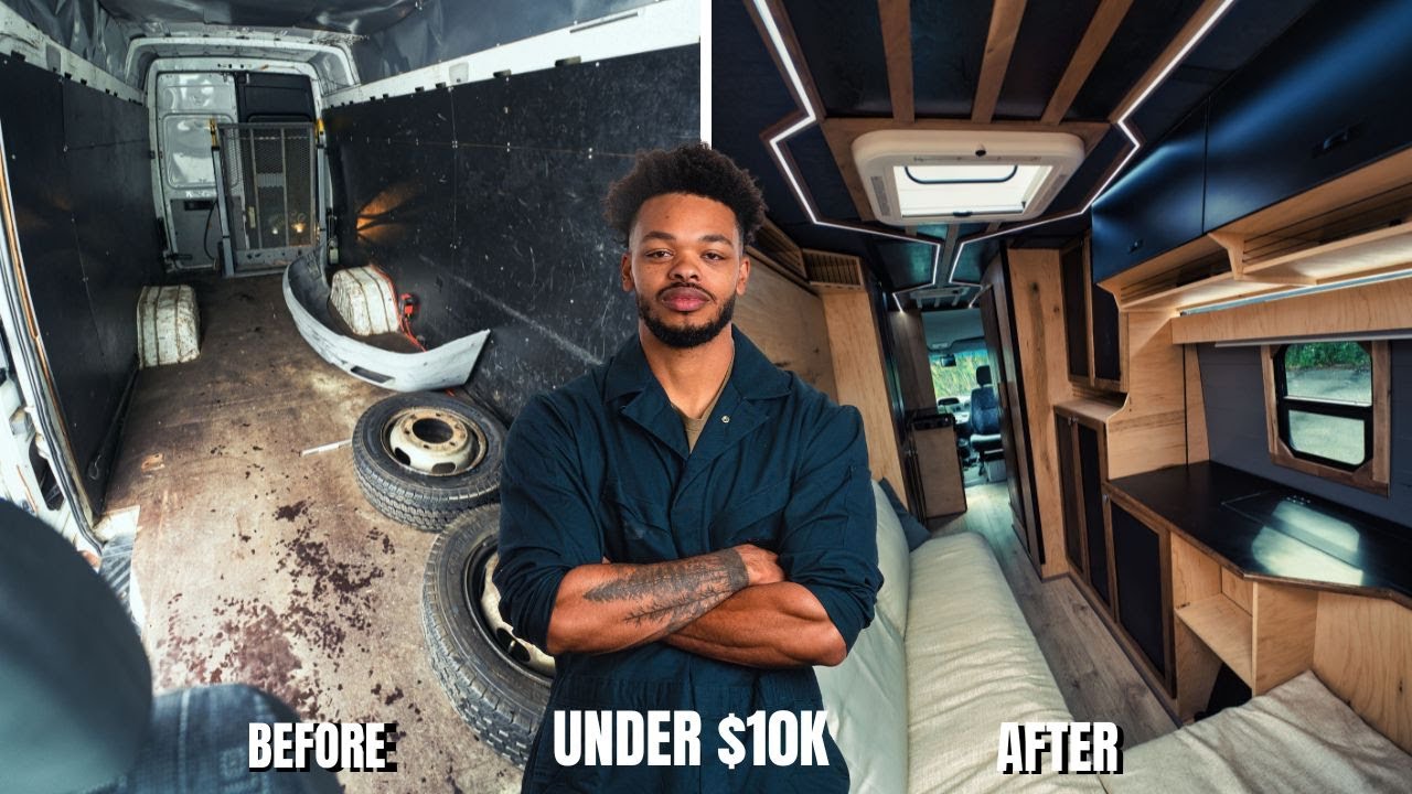 I Built The Ultimate Luxury Camper Van For Less Than $10k | Full Build ...