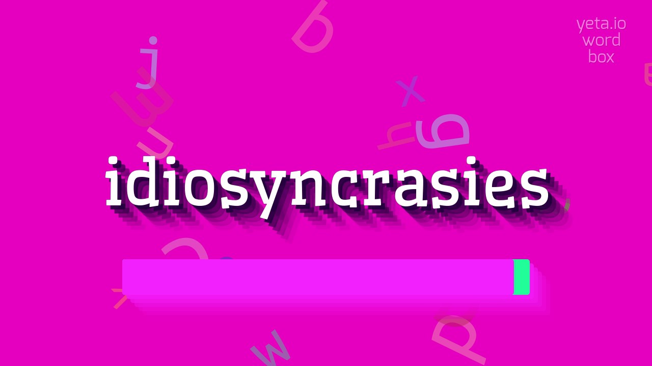 How to say "idiosyncrasies"! (High Quality Voices) - YouTube