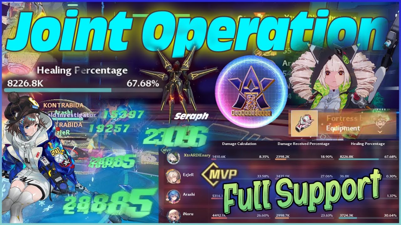 28k HEAL FULL SUPPORT - Joint Operation Difficulty 06 Seraph - Tower of Fantasy - YouTube