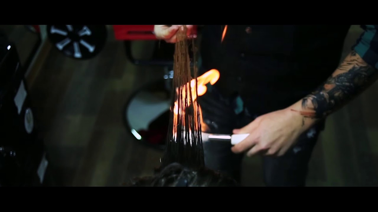Burning off Split Ends - YouTube