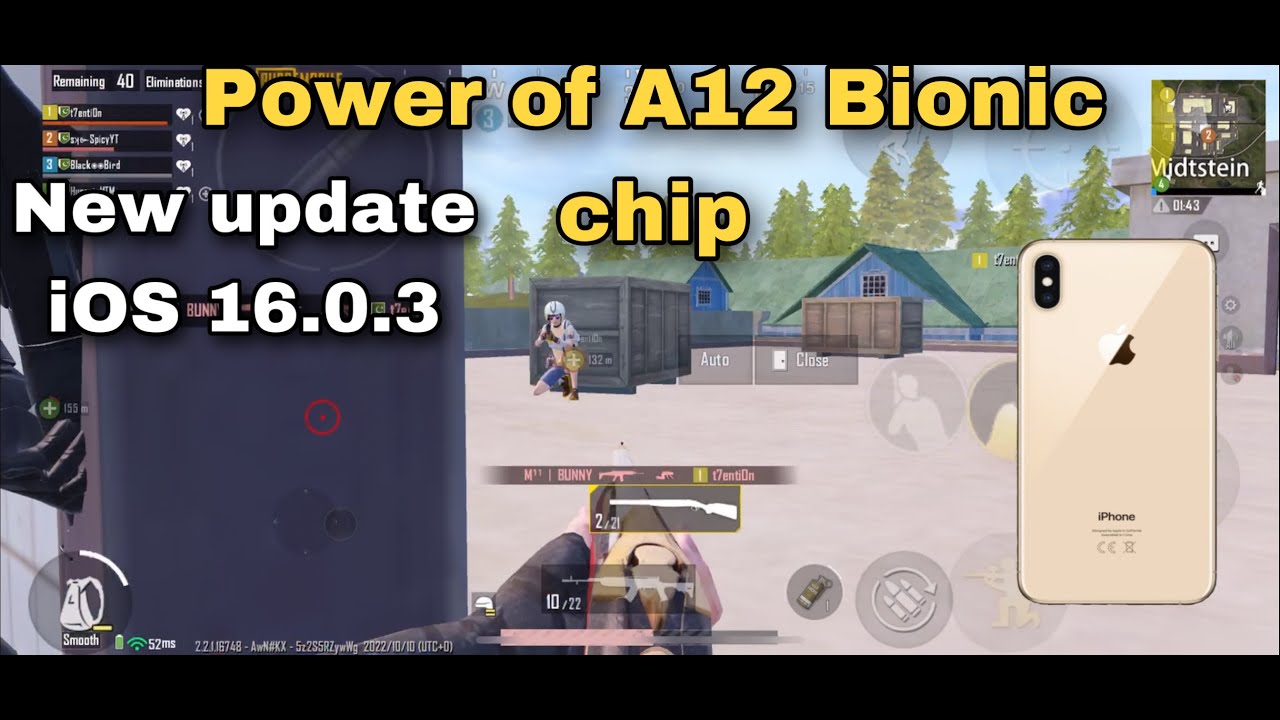 Power of A12 Bionic chip 😍 | iPhone XS Max pubg test after update iOS ...