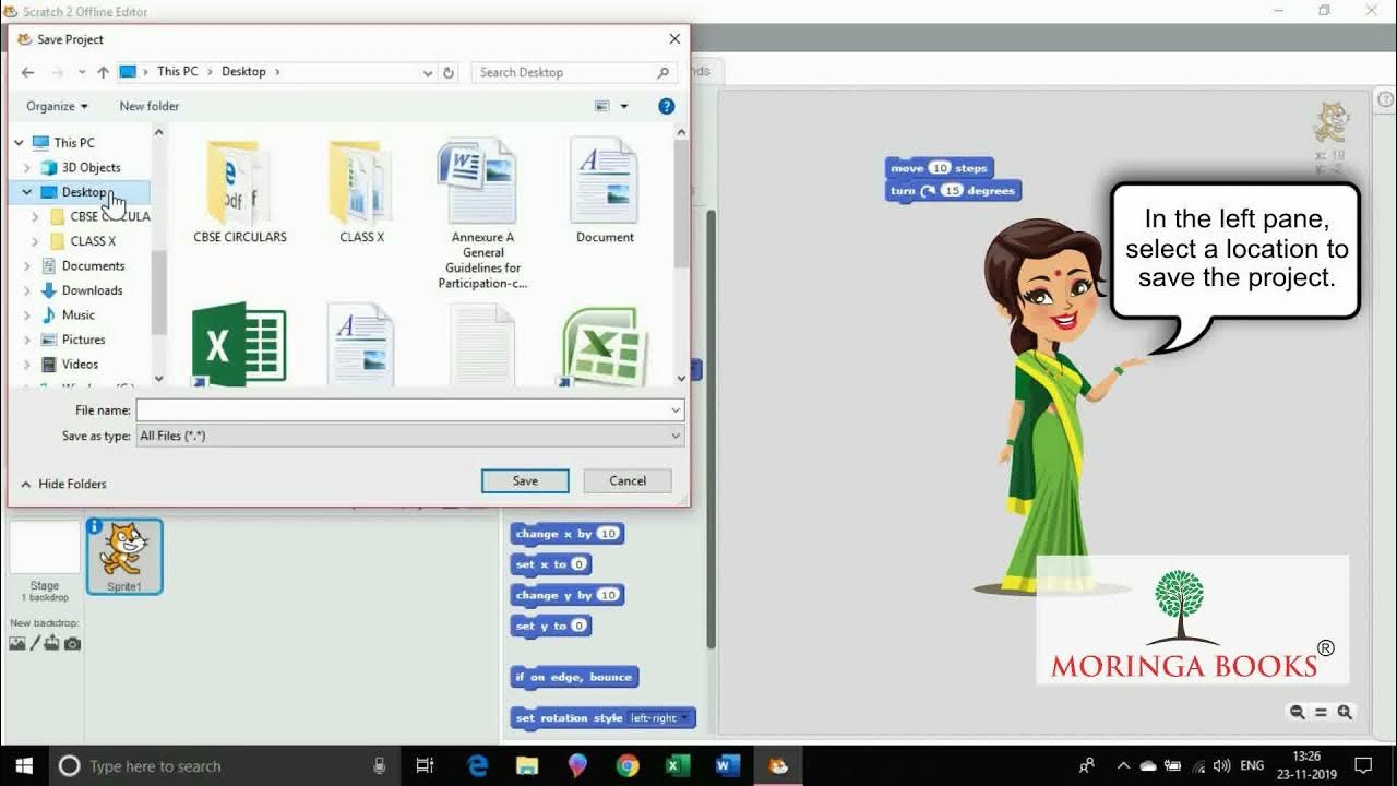 Scratch - How to Save a Project in Scratch in Windows 10 - YouTube