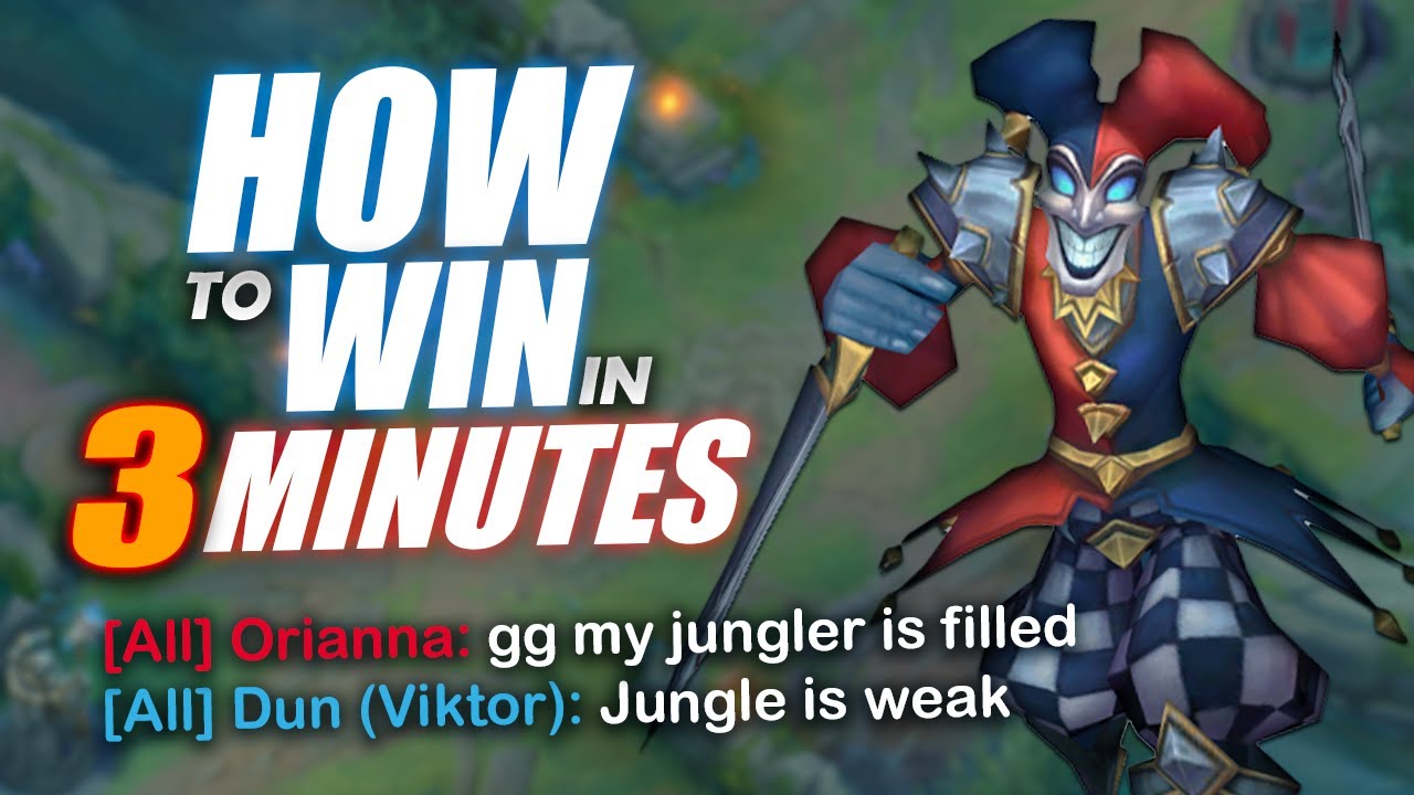 HOW TO END A GAME IN 3 MINUTES WITH SHACO - YouTube