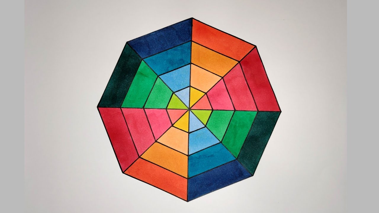 Octagonal Geometric Pattern || Geometric Circle Pattern || Geometric ...