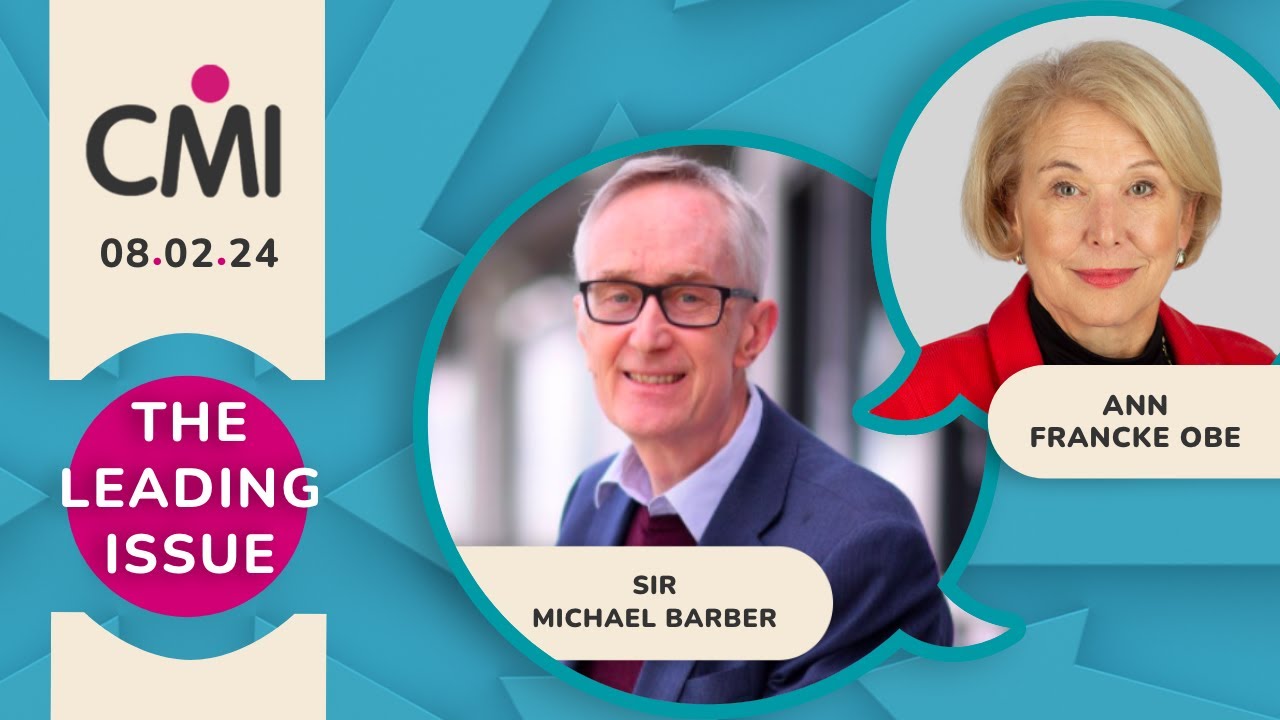 The Leading Issue with Sir Michael Barber - YouTube