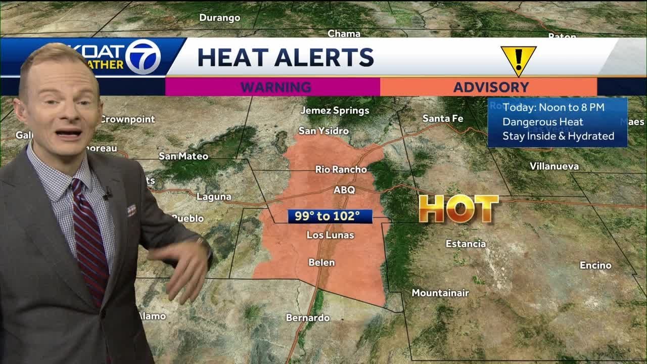 IMPACT DAY: Heat begins to build in New Mexico - YouTube