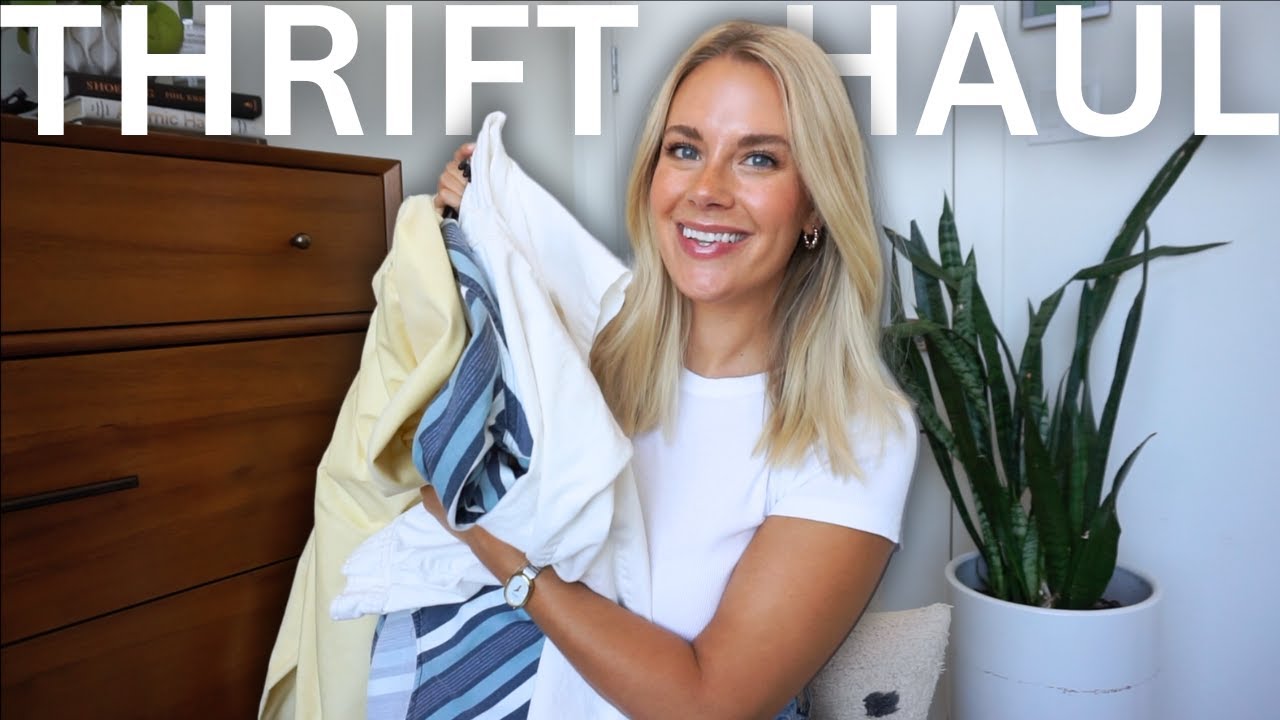 THRIFT HAUL | TRY-ON & STYLE - YouTube