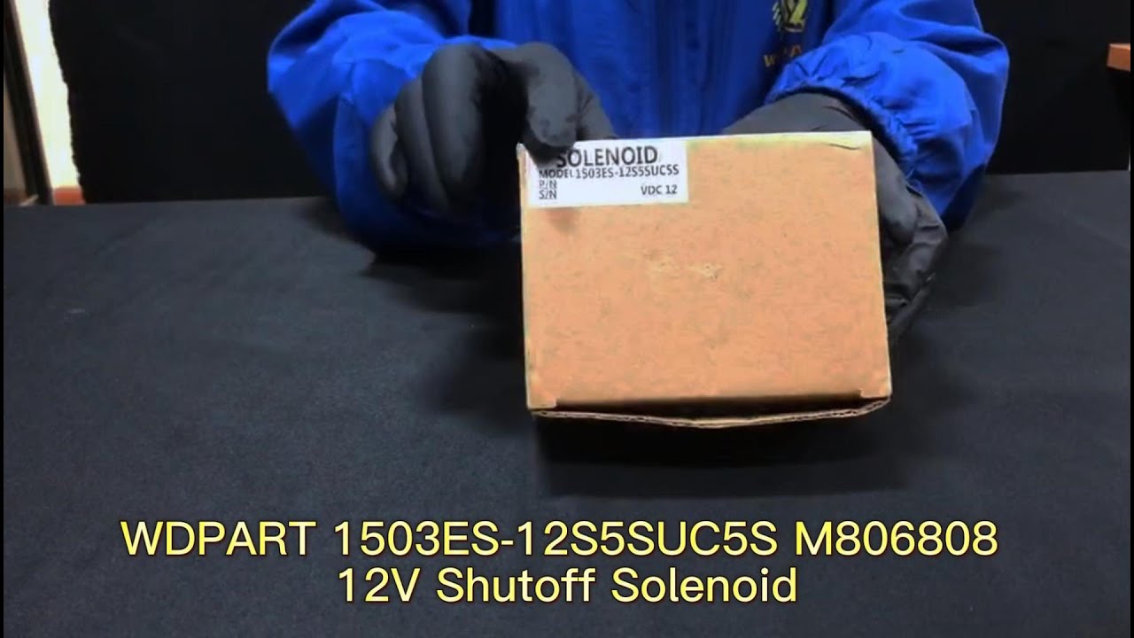 1503ES-12S5SUC5S M806808 12V Fuel Shut Off Solenoid for Woodward Yanmar ...