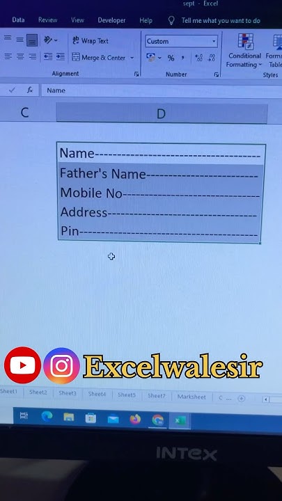 How to make dotted line in Excel #excelwalesir #exceltricks # ...
