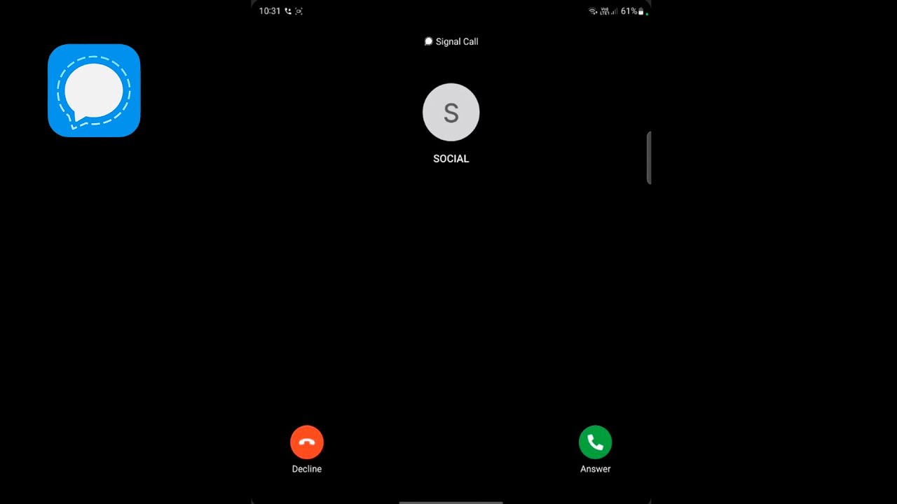 Signal Incoming Call on Samsung Galaxy Z Fold 3 (Screen Video) - YouTube