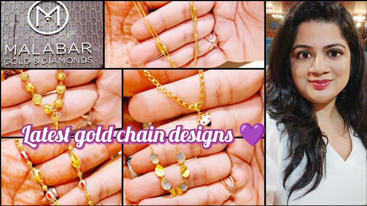 Malabar latest gold chain designs with price | Light weight gold chain ...