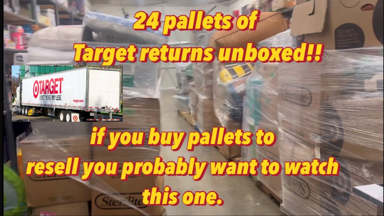 Unboxing 24 pallets of Target merchandise. Customer Returns, over stock ...