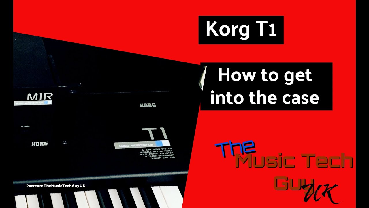 Korg T1 - How to get into the Korg T1's Case - YouTube