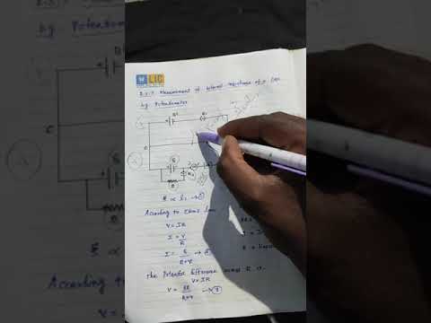 12th Physics unit-2, Measurement of internal resistance of a cell by ...