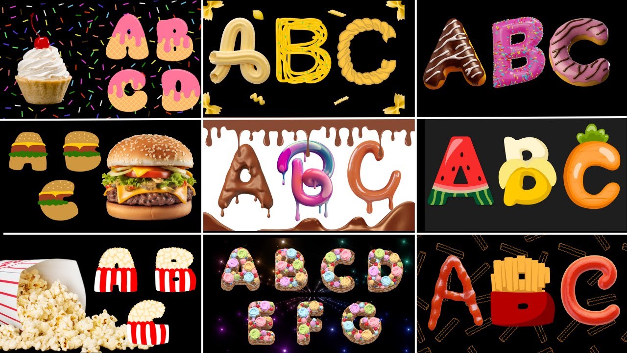 Food Themed ABC Songs for Kids 🍎 | Fun Alphabet Learning with Pasta ...