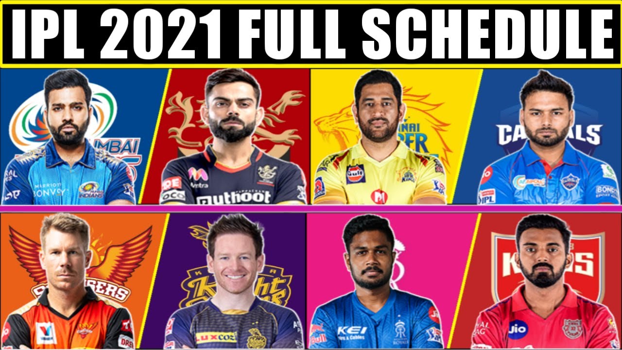 IPL 2021 Schedule, Time Table, Team Squad, All Details, | IPL 2021 ...