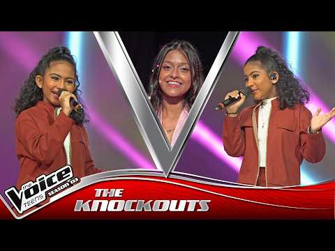 Jithya Barani | Chiki Chiki Bum Bum (චිකි චිකි බම් බම්)| The Knockouts| The Voice Teens Sri Lanka S3